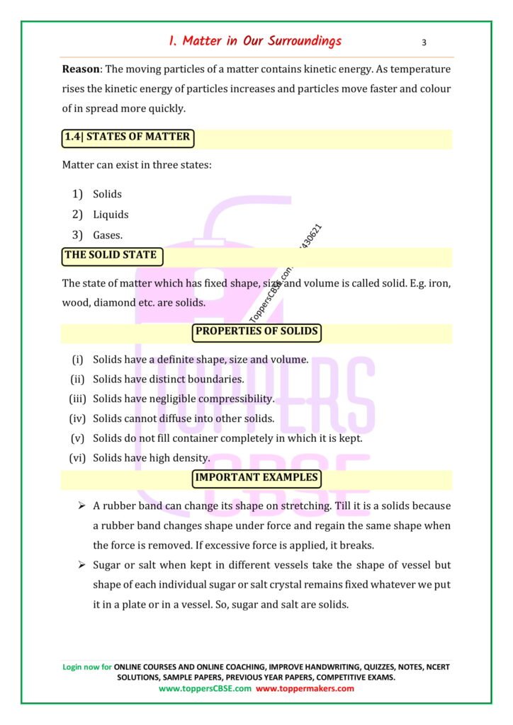 CBSE Class 9 Science Notes Chapter 2: Is Matter Around Us Pure ...