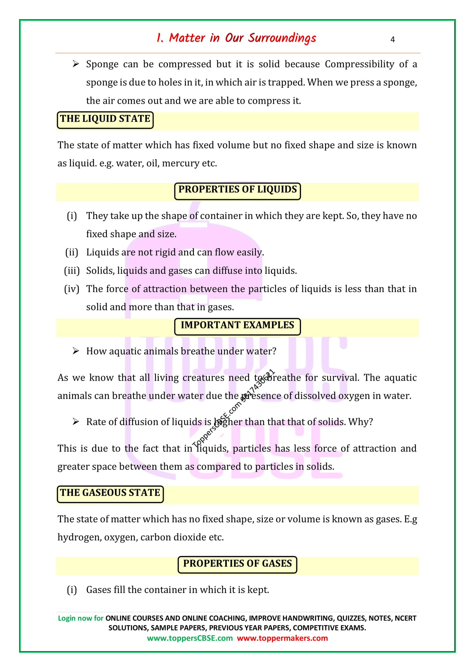 CBSE Class 9 Science Notes Chapter 2: Is Matter Around Us Pure ...